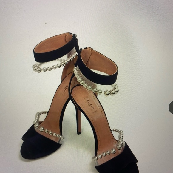 Alaia | Shoes | Alaia Shoes With Silver Beaded Trim | Poshmark